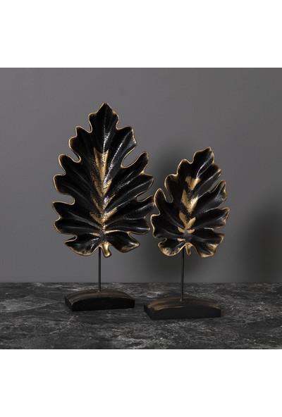 Vip Sanat 2'li Şık Dekoratif Çınar Yaprak