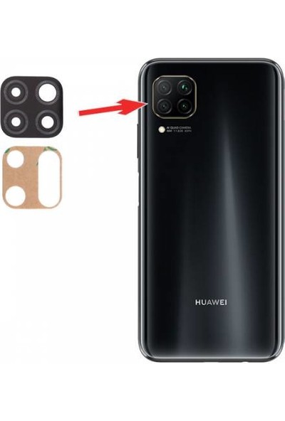 Toredo Store Huawei P40 Lite Nova 6se Nova 7i Arka Kamera Camı Lens Toredo Store Huawei P40 Lite Nova 6se Nova 7i Arka Kamera Camı Lens