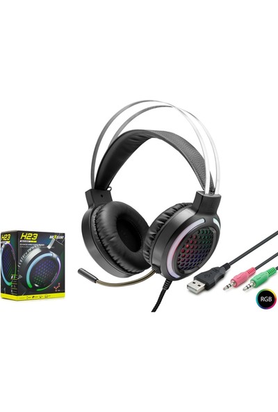 Hadron H23 Pc Oyun USB & Aux 3.5mm Mikrofonlu Kulaklık Hadron H23 Pc Oyun USB & Aux 3.5mm Mikrofonlu Kulaklık