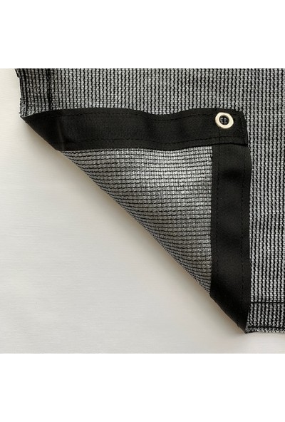 Filexus %95'lik Gölgelik Bahçe Çit Filesi -Premium Siyah Şeritli Halkalı Gümüş Gri - 2 m Filexus %95'lik Gölgelik Bahçe Çit Filesi -Premium Siyah Şeritli Halkalı Gümüş Gri - 2 m