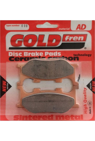 Gold Fren Yamaha Fz6 & Xj6 & Mt-03 & Xvs 1100 Dragstar Ön Fren Balatası Gold Ad 099