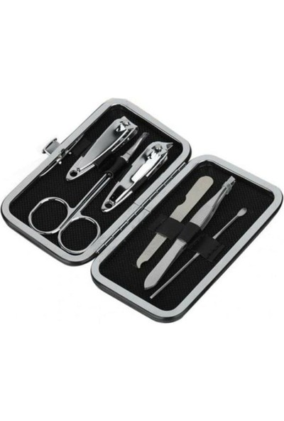 İzla Deri Çantalı 6 Parça Manikür Seti