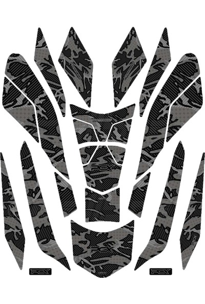 Calibrex Honda Pcx 2021 Tank Pad Set Calibrex - Desenli - Standart Calibrex Honda Pcx 2021 Tank Pad Set Calibrex - Desenli - Standart