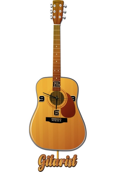 RacartShop Gitar 4 Sallanır Sarkaçlı Duvar Saati RacartShop Gitar 4 Sallanır Sarkaçlı Duvar Saati