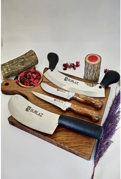 Sürlaz Mutfak Satır Zırh Bıçak Seti