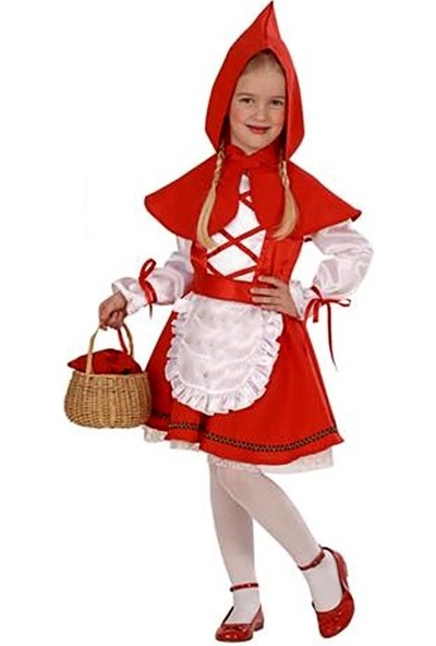 My Kostüm Kırmızı Başlıklı Kız Çocuk Kostümü