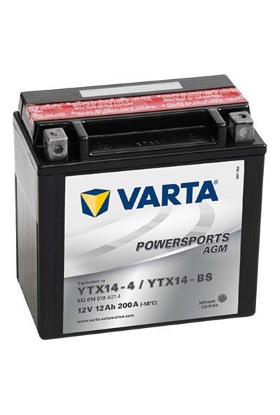Varta YTX14-4/YTX14-BS Agm Akü Varta YTX14-4/YTX14-BS Agm Akü