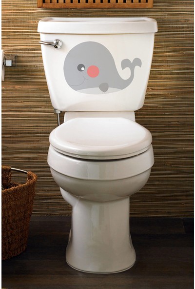 Msticker Sevimli Balina Figürlü Banyo Klozet Kapağı Sticker Msticker Sevimli Balina Figürlü Banyo Klozet Kapağı Sticker