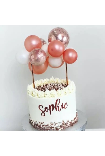 Le Mabelle Rose Balon Pasta Süsü Le Mabelle Rose Balon Pasta Süsü