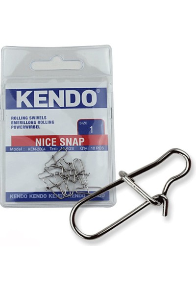 Kendo Nice Snap 10 Adet (Rapala Klips) Kendo Nice Snap 10 Adet (Rapala Klips)