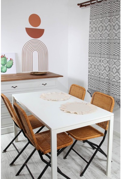 Bedinn Naturel Amerikan Servisi Yuvarlak 2'li Vintage 40 cm Bedinn Naturel Amerikan Servisi Yuvarlak 2'li Vintage 40 cm