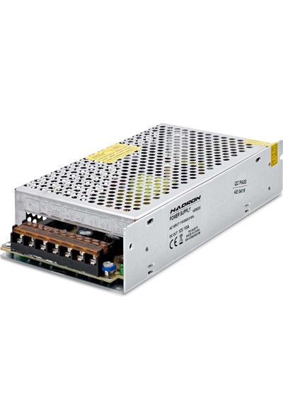 Hadron HD8203 Adaptör Metal 12V 10A 20*10*4cm