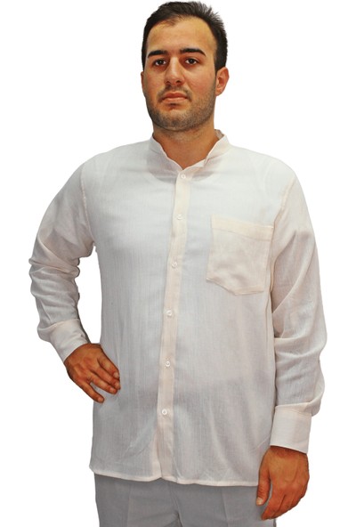 Beratnur Şilebezi Hakim Yaka Gömlek Hac Umre