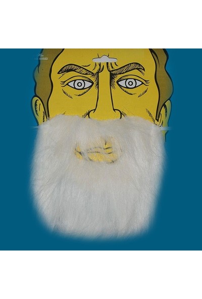 Erbilden Beyaz Takma Sakal Bıyık