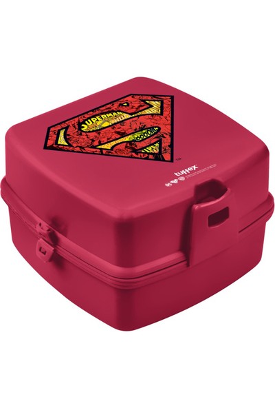 KaktüsKedi Superman Lisanslı 4 Bölmeli Beslenme Kutusu 714898