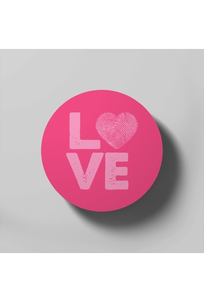 Fizello Your Love Is Unique - Pink Bardak Altlığı