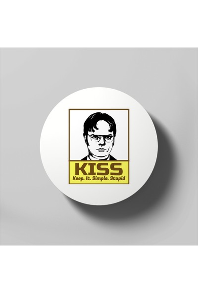 Fizello K.ı.s.s. Dwight Schrute Bardak Altlığı