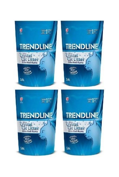 Trendline Tozsuz Silika Kedi Kumu 3,6 Lt 4 Adet Trendline Tozsuz Silika Kedi Kumu 3,6 Lt 4 Adet