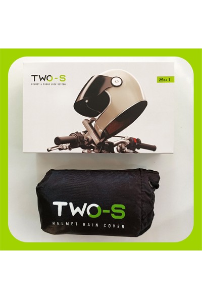 Two S Hp Lock / Kask Kilidi & Telefon Tutucu + Kask Kılıfı (Siyah)