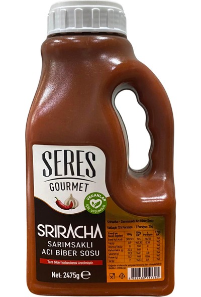 Seres Gourmet Sriracha Sarımsaklı Acı Biber Sosu 2475 gr Seres Gourmet Sriracha Sarımsaklı Acı Biber Sosu 2475 gr