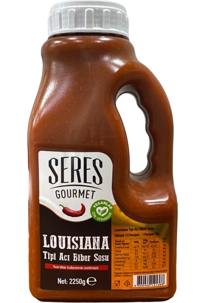 Seres Gourmet Louisiana Tipi Acı Biber Sosu 2250 gr Seres Gourmet Louisiana Tipi Acı Biber Sosu 2250 gr