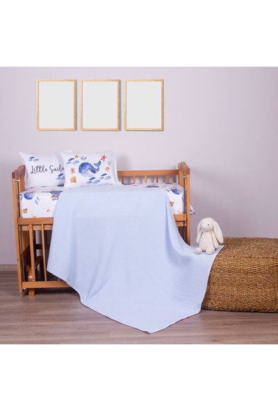 ARBA BABY Organik Müslin Pikeli Bebek Nevresimi - Yıldız ve Uçan Balon Temalı ARBA BABY Organik Müslin Pikeli Bebek Nevresimi - Yıldız ve Uçan Balon Temalı