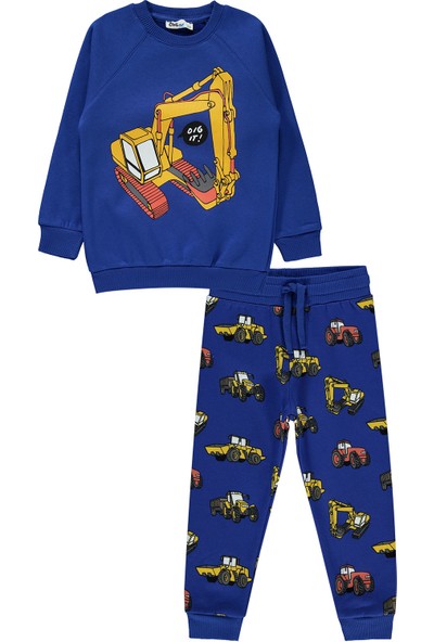 Civil Boys Erkek Çocuk Eşofman Takımı 2-5 Yaş Saks Mavisi