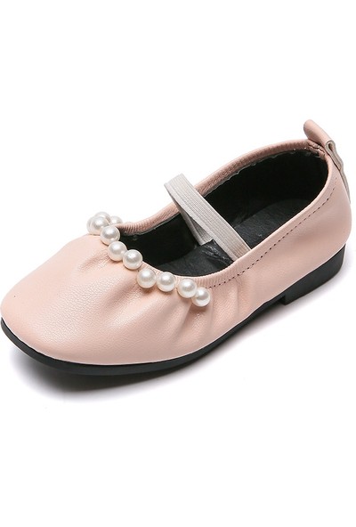 Runningman İncili Kız Çocuk Babet Ayakkabı-Pembe