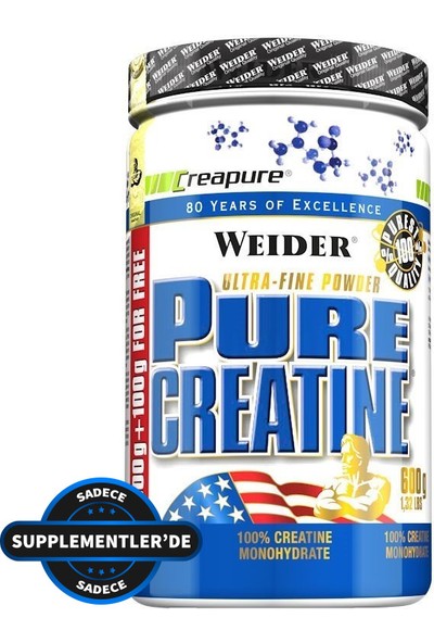 Weider Pure Creatine 600Gr Aromasız