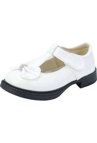 Runningman Yumuşak Tabanlı Kız Çocuk Prenses Ayakkabısı-Beyaz