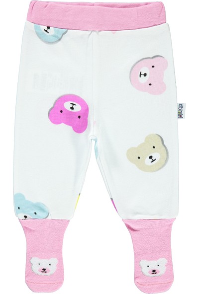Albimini Kız Bebek Çoraptolon 3-12 Ay Pembe