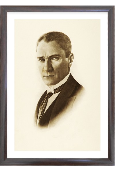 Harita Sepeti Çerçeveli Atatürk Portre Tablosu Mustafa Kemal Atatürk Dikdörtgen Dekoratif Tablo Harita Sepeti Çerçeveli Atatürk Portre Tablosu Mustafa Kemal Atatürk Dikdörtgen Dekoratif Tablo