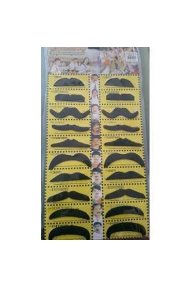 Ufuk Şaka Oyunları Merkezi Takma Bıyık Seti 20 'li Ufuk Şaka Oyunları Merkezi Takma Bıyık Seti 20 'li