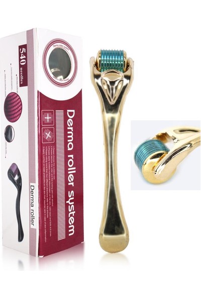 Mujgan Dermaroller Gold Titanyum 540 Iğneli 1 mm Mujgan Dermaroller Gold Titanyum 540 Iğneli 1 mm