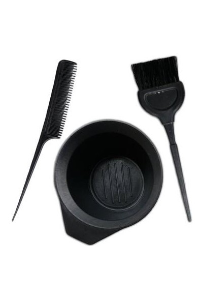 Mujgan Saç Boyama Seti Boya Tası+ Fırça + Krepe Tarak