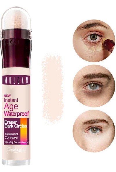 Mujgan Anti Age Waterproof Göz Altı Koyu Halka Kapatıcı 101 6 ml