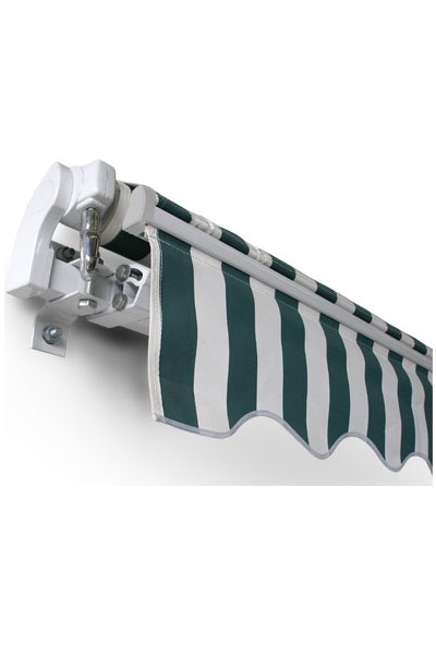 Okan Oto Çizgili Mafsallı Tente Polyester 3m - 3m