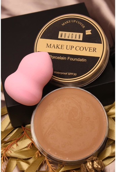 Mujgan Makeup Cover Kapatıcı 212 + Tekli Armut Sünger Pembe Renk Mujgan Mujgan Makeup Cover Kapatıcı 212 + Tekli Armut Sünger Pembe Renk Mujgan