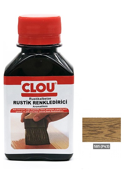 Clou Solvent Bazlı Rustik Ahşap Renklendirici 100ML 585 Orta Meşe Clou Solvent Bazlı Rustik Ahşap Renklendirici 100ML 585 Orta Meşe