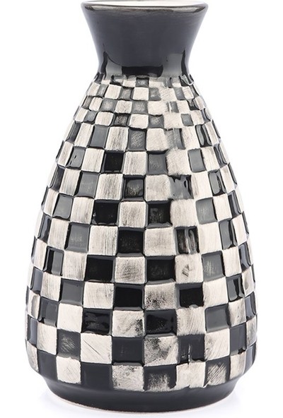 Chima Home Dama Desenli Büyük Vazo Chima Home Dama Desenli Büyük Vazo