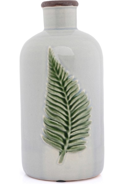 Chima Home Yaprak Desenli Büyük Vazo Chima Home Yaprak Desenli Büyük Vazo