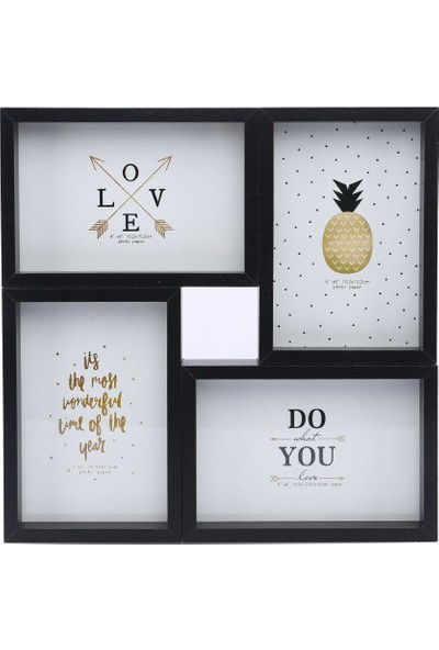 Chima Home Dörtlü Siyah Çerçeve Chima Home Dörtlü Siyah Çerçeve