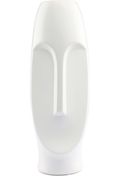 Chima Home Beyaz Uzun Vazo