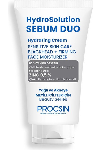 PROCSIN Hydrosolution %0.2 BHA Yoğun Nemlendirici Yenileyici Krem 50 ML