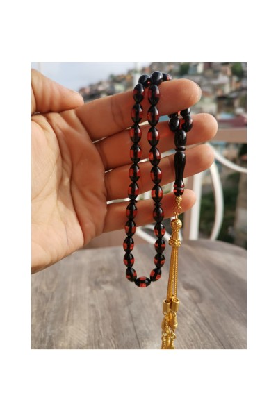 Smyrna Doğaltaş Ateş Kehribar Tesbih