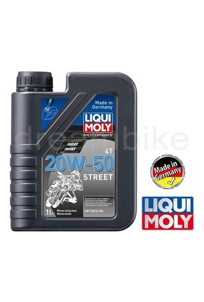 Liqui Moly 20W-50 Street Motor Yağı 1 Lt. Made In Germany 1500 Liqui Moly 20W-50 Street Motor Yağı 1 Lt. Made In Germany 1500