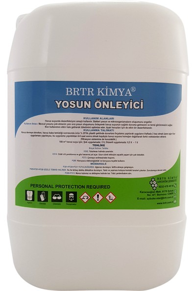 Brtrkimya Brtr 10KG Havuz Yosun Önleyici Dezenfektant Brtrkimya Brtr 10KG Havuz Yosun Önleyici Dezenfektant