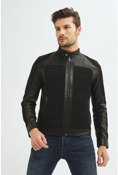 İkbal Connor Siyah Hakiki Deri Mont Erkek İkbal Connor Siyah Hakiki Deri Mont Erkek