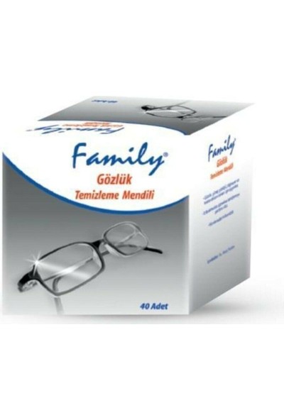 Family 40'lı Gözlük Temizleme Mendili