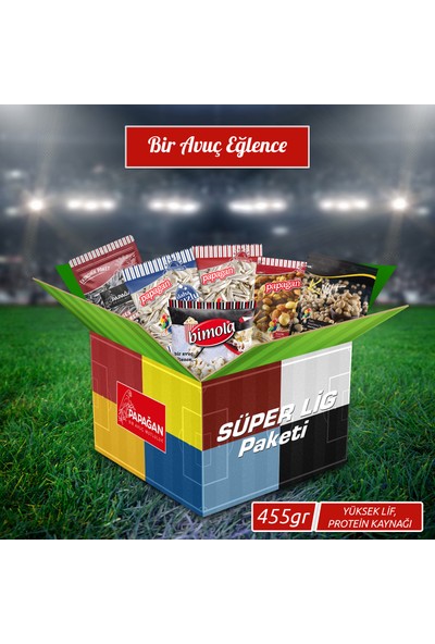 Papağan Kuruyemiş Süper Lig Paketi 455 gram Papağan Kuruyemiş Süper Lig Paketi 455 gram